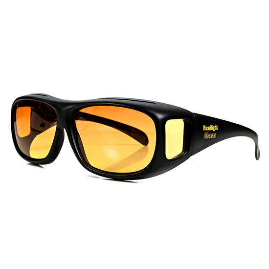 Night Driving Fit Over Glasses | Women's and Men's | Headlight Glasses ...