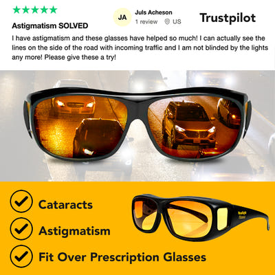 Real Headlight Glasses with Polarized LED GlareCut™ Technology