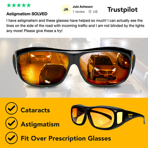 Real Headlight Glasses with Polarized LED GlareCut™ Technology